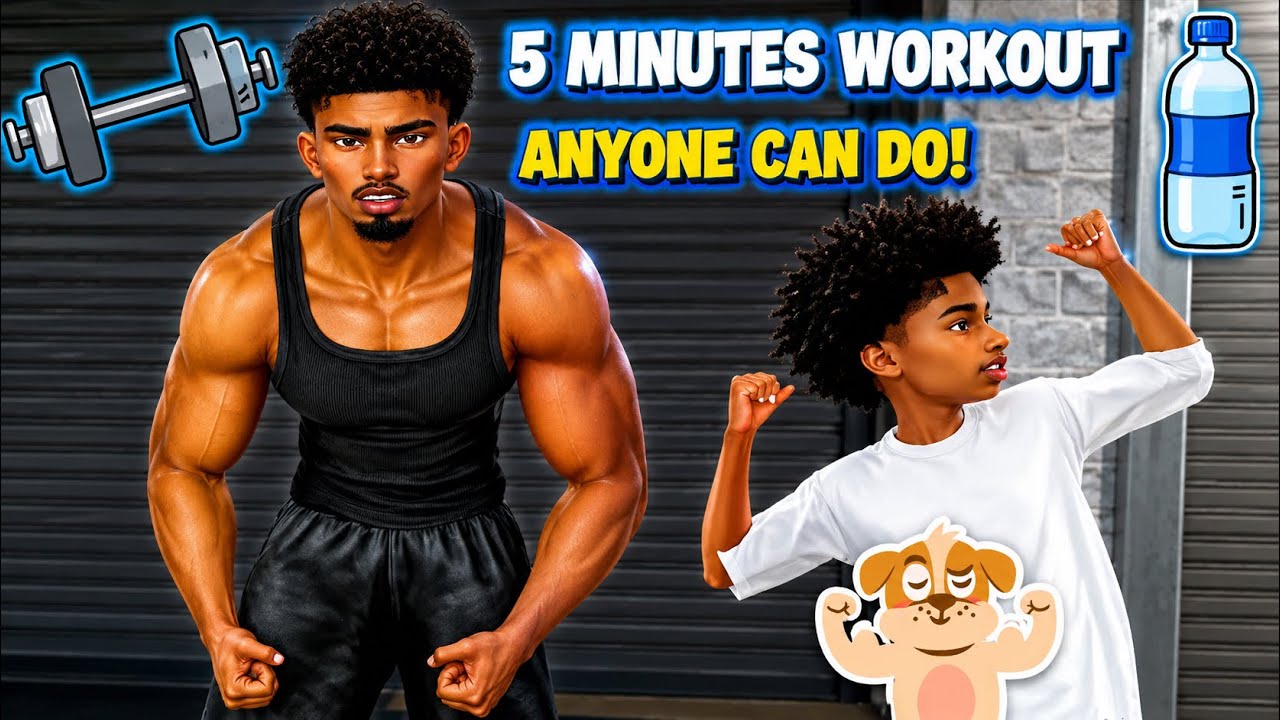 My 5 Minute Workout Routine 💪🏾 Realistic Fitness (IMVU Roleplay) - YouTube