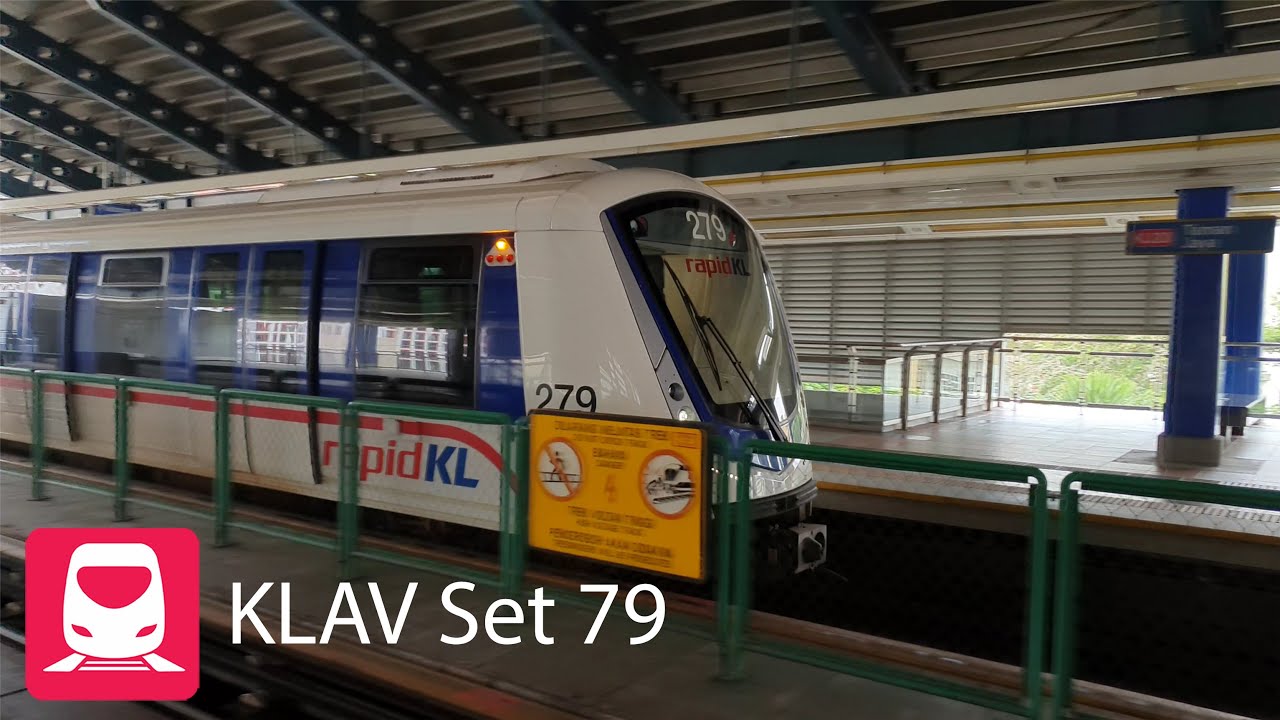 LRT KELANA JAYA LINE KLAV SET 79 ARRIVING AT TAMAN JAYA STATION - YouTube