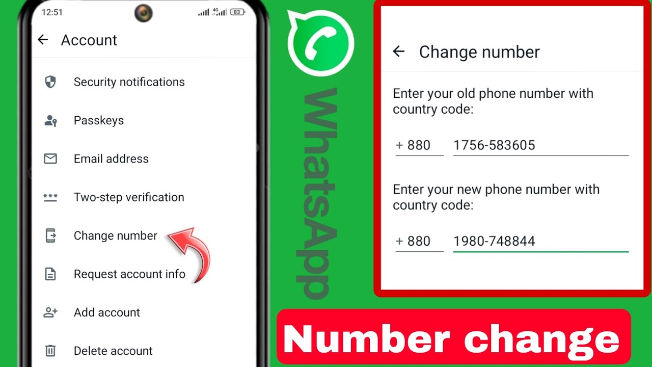 How To Change Your Phone Number | WhatsApp - YouTube