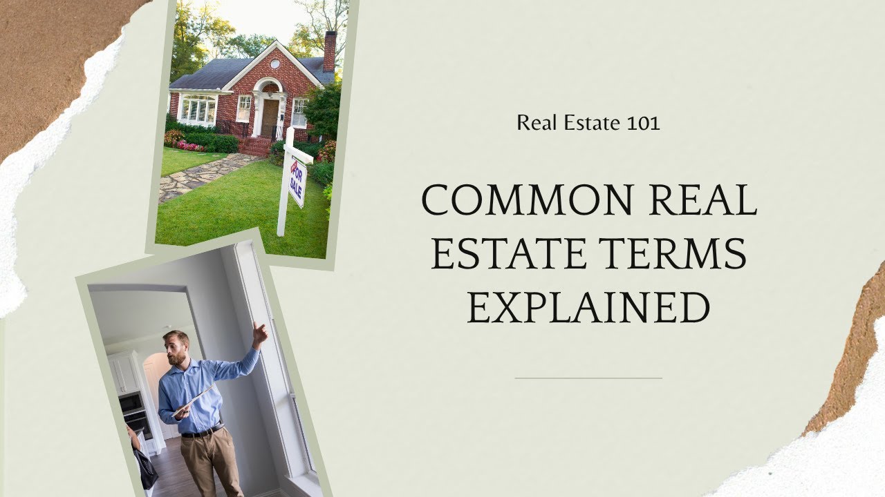 Real Estate Lingo That Every Home Buyer Must Know - YouTube
