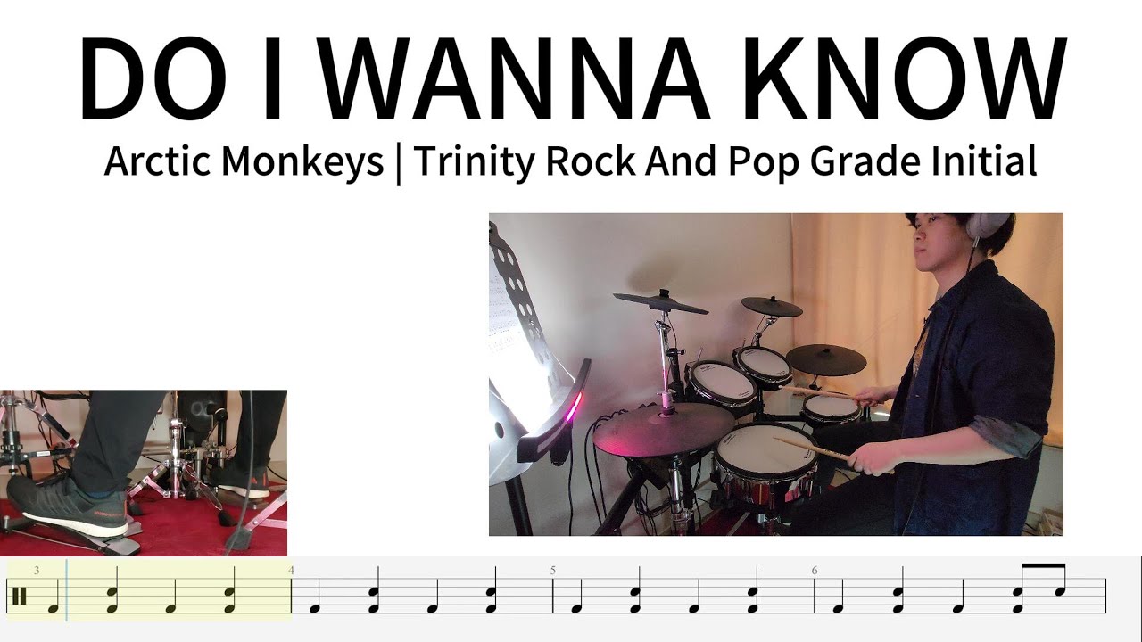 DO I WANNA KNOW | TRINITY ROCK AND POP GRADE INITIAL | Drum Cover | Drum Lesson | Drum Tab ...