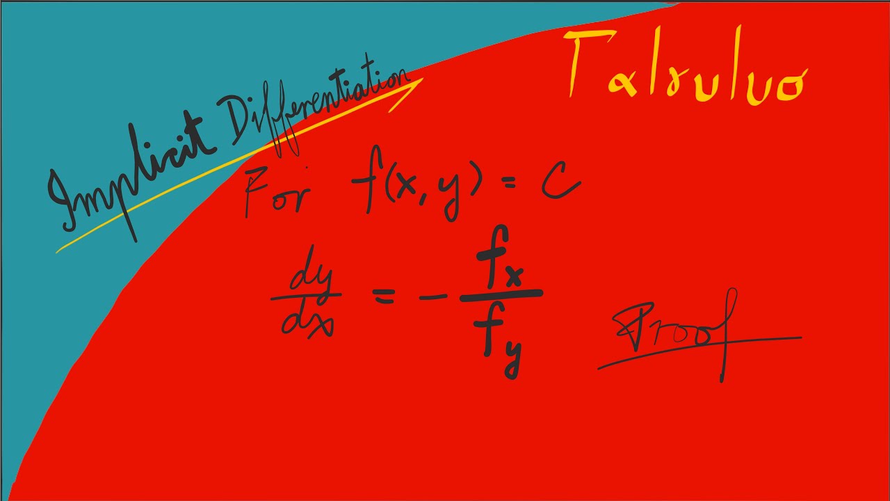 Implicit differentiation skill with partial differentiation - YouTube