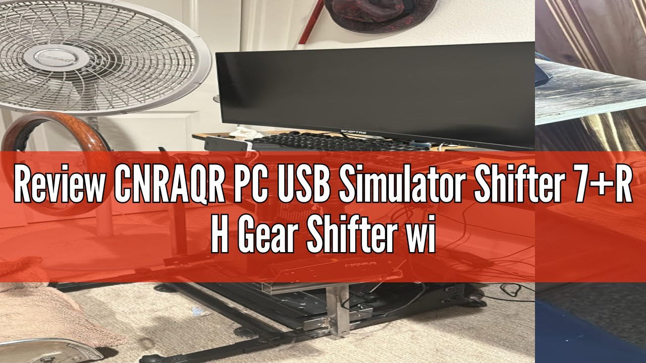Review CNRAQR PC USB Simulator Shifter 7+R H Gear Shifter with Desk ...