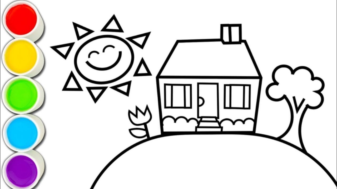 Morning 🌄 Drawing, Painting & Coloring For Kids and Toddlers_ Child Art ...