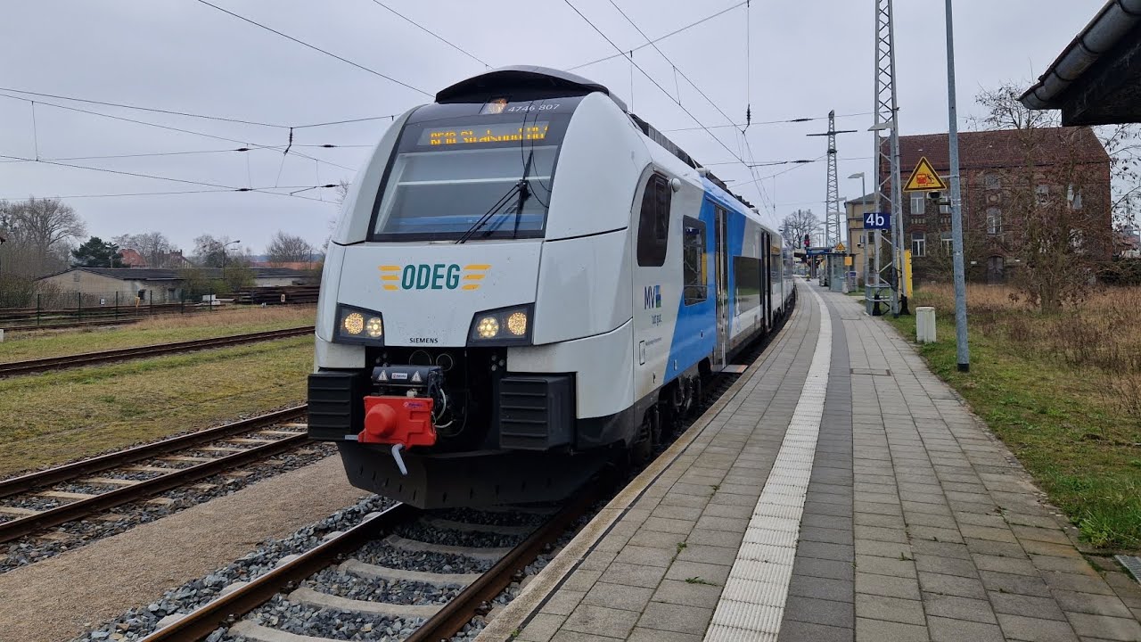 ODEG | Mitfahrt im RE10 von Pasewalk bis Stralsund Hbf in der BR 4746 ...