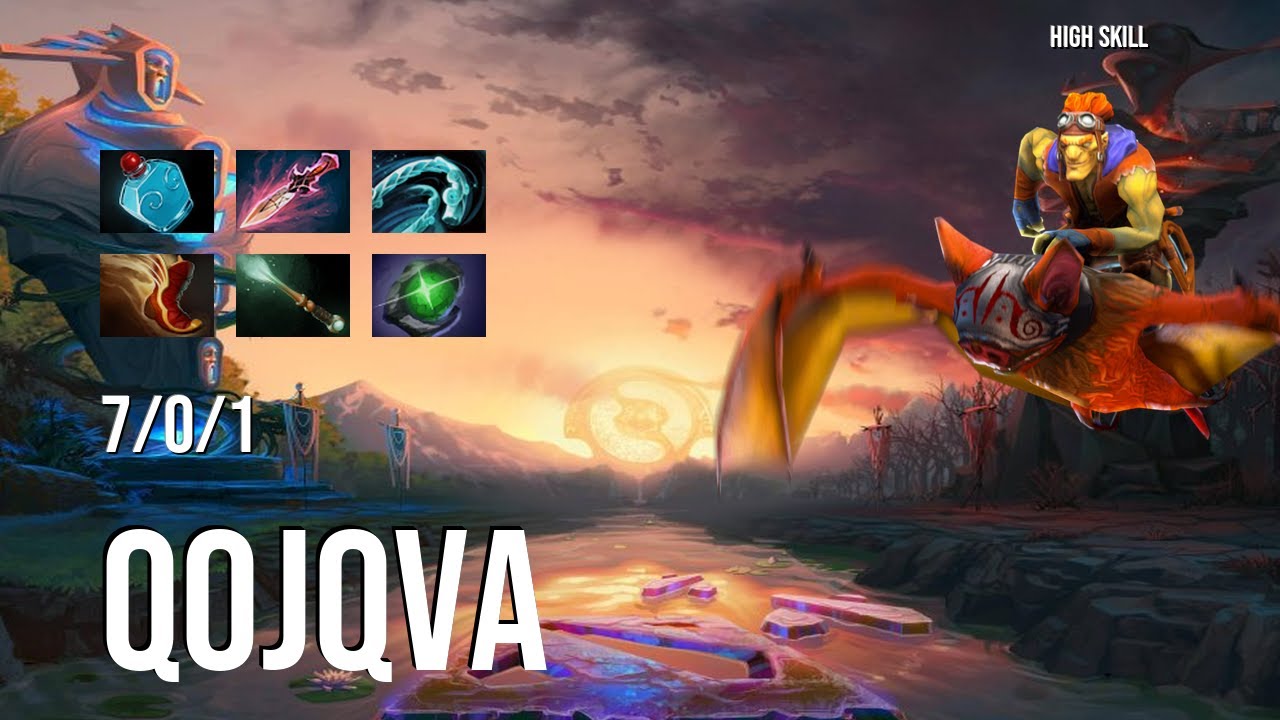 Dota 2 Pro Gameplay Qojqva Batrider 7 0 1 High Skill Dota 2 - YouTube