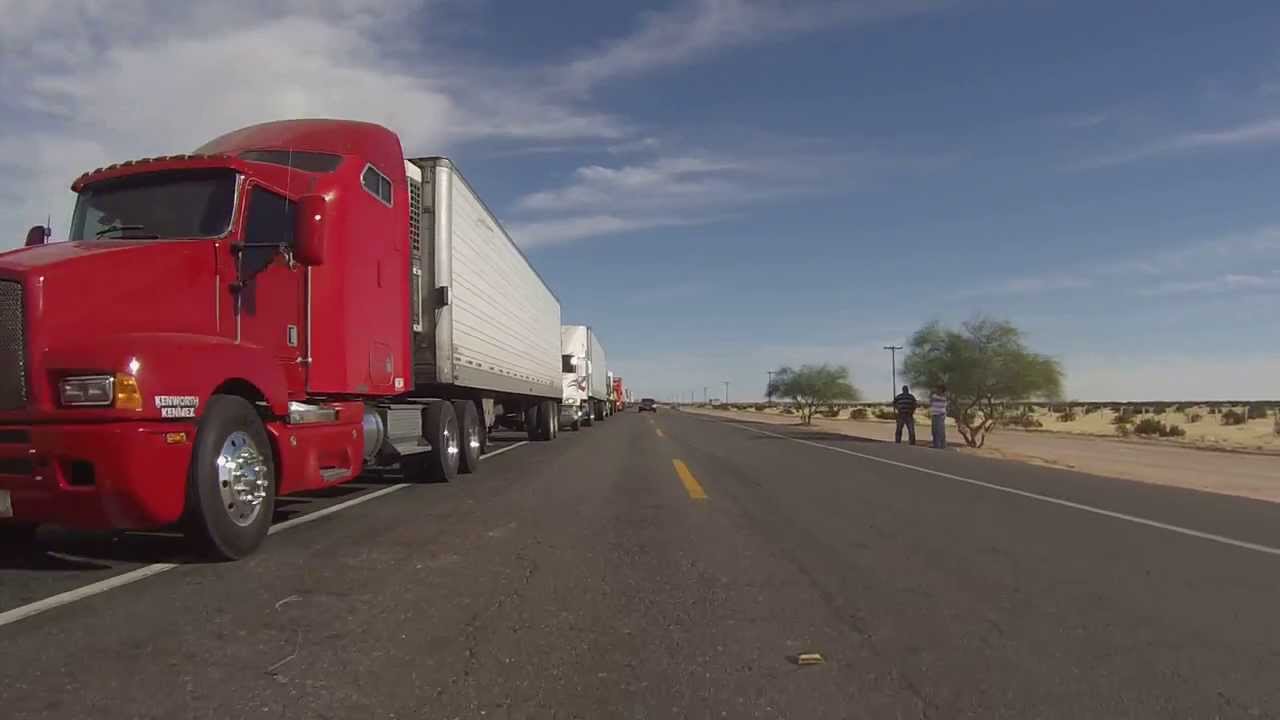 U.S. Border Fence walls off Mexico Route 2 Highway, Mexican Army ...