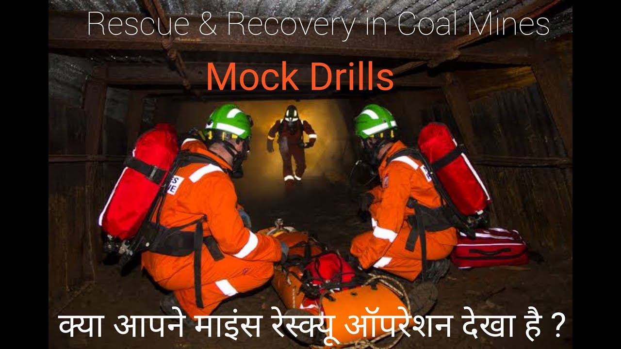 Rescue & Recovery work in coal mines ! Mock Drill - YouTube