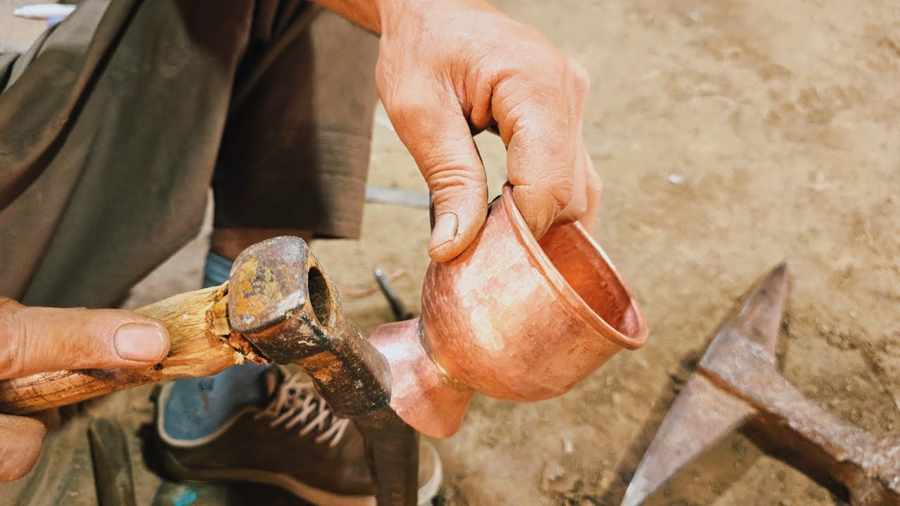 A flat copper sheet to make a copper mug🔥🇮🇷 - YouTube
