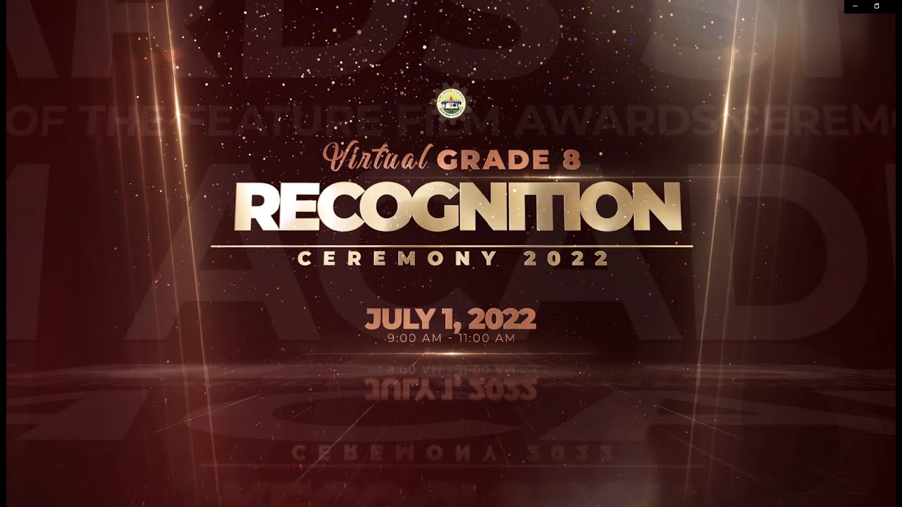 Grade 8 Virtual Recognition Program 2022 - YouTube