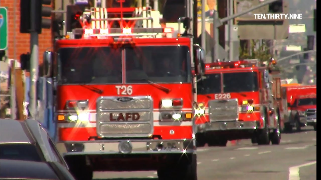LAFD LIGHT FORCE 26 RESPONDING - YouTube