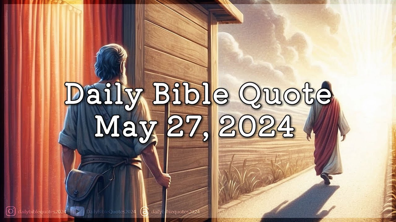 Luke 5:27-28 | Daily Bible Quote May 27, 2024 - YouTube