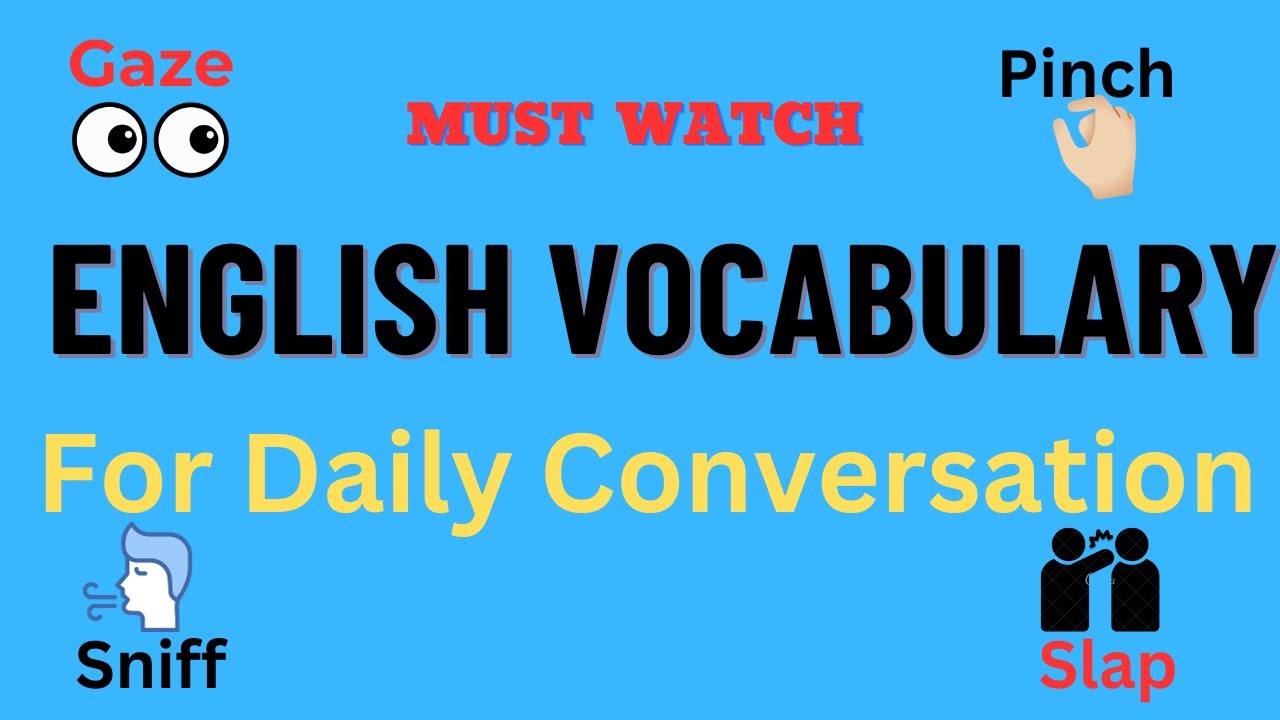 English Vocabulary for Daily Conversation | Everyday English Vocabulary ...