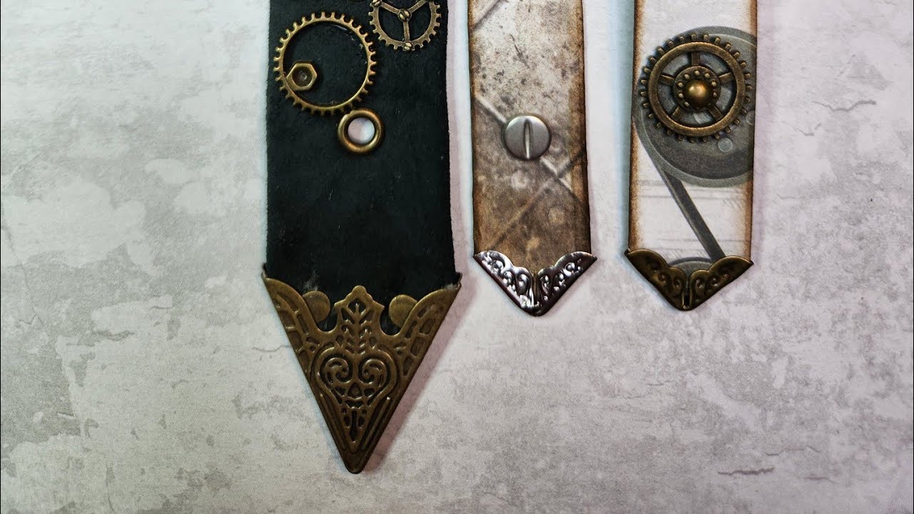 How to make faux leather strap closures for your junk journal. - YouTube