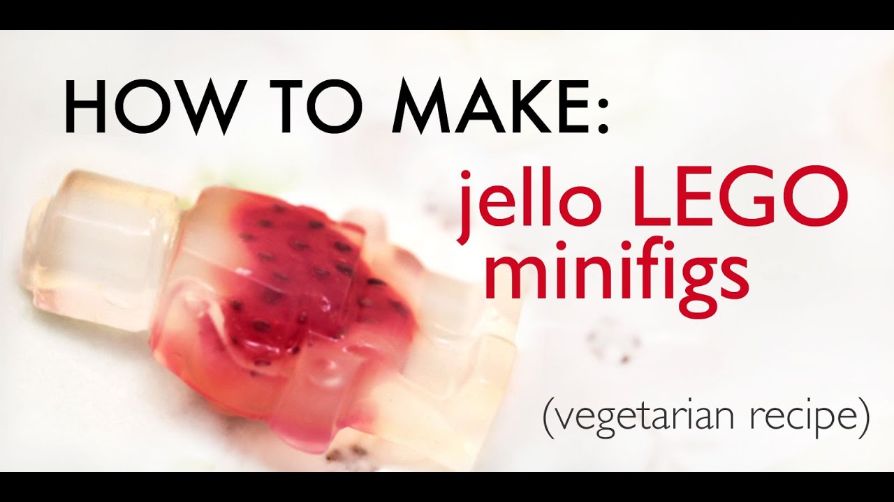How to make edible jello LEGO minifigs (vegetarian) - YouTube