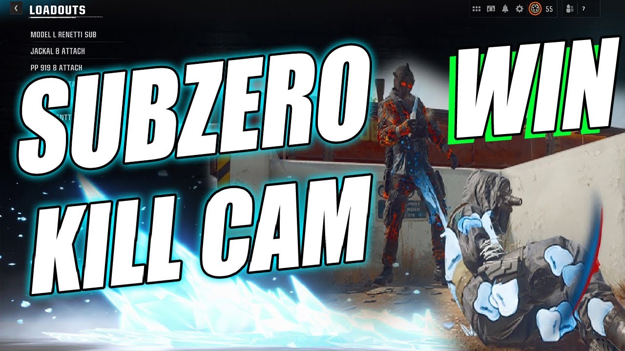 Sub zero frozen kill cam WIN #cod #warzone #area99 - YouTube