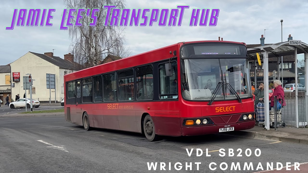*HIGHSPEED THRASH* Select bus services VDL SB200 Wright Commander no 25 ...