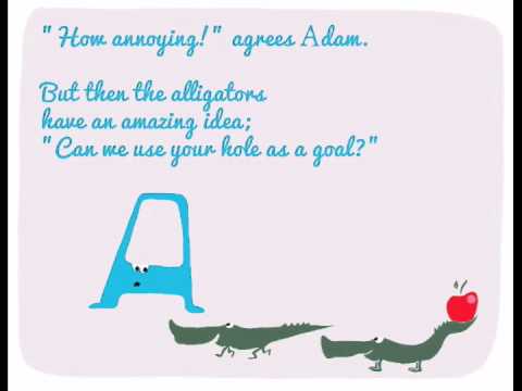 The alphabet for kids. Letter A: Adam gets Annoyed