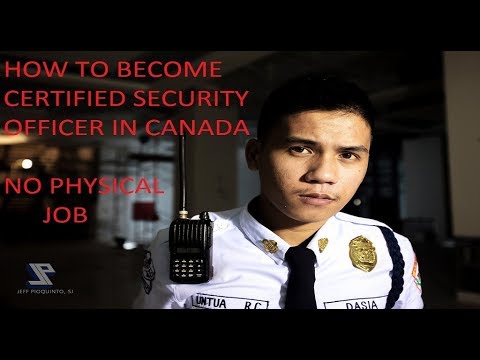 How To Become certified security guard | easy Jobs In Canada|security ...