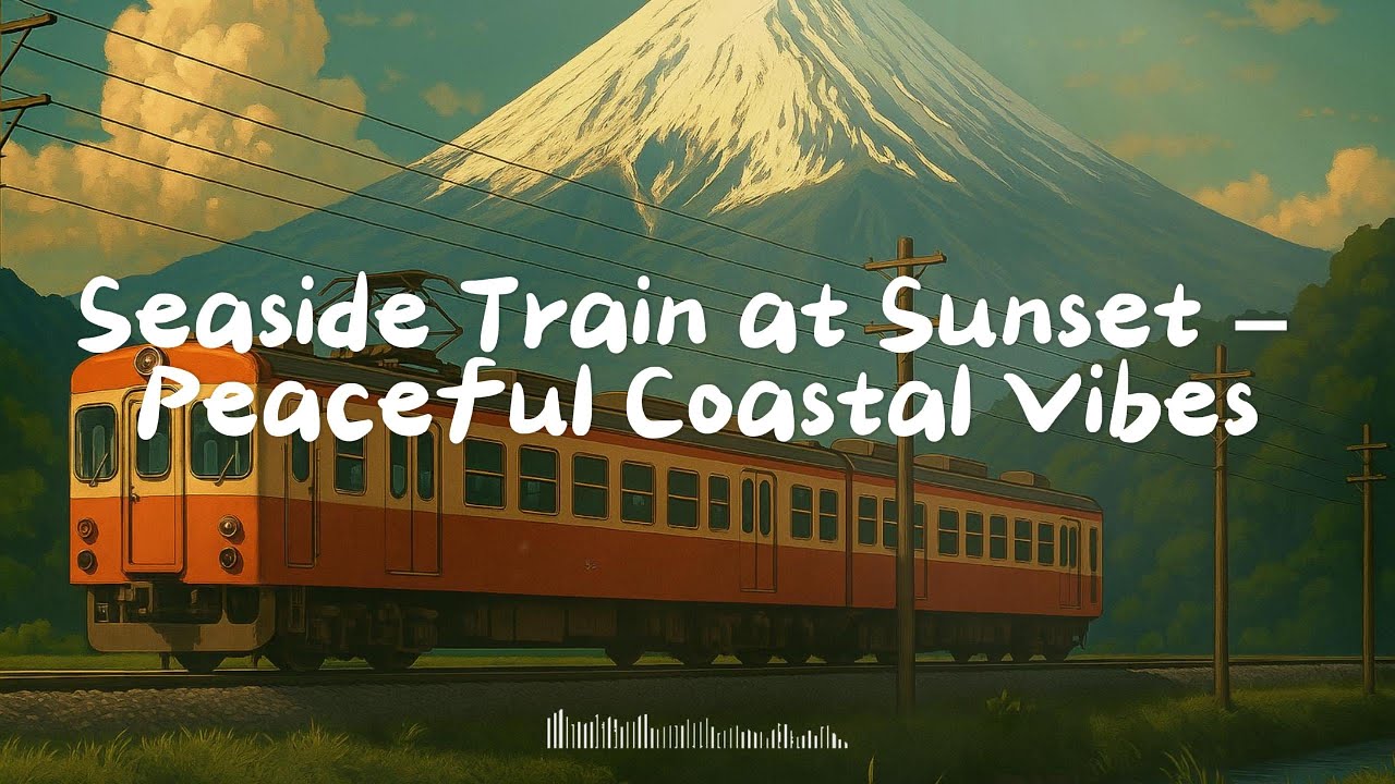 Seaside Train at Sunset – Peaceful Coastal Vibes - YouTube