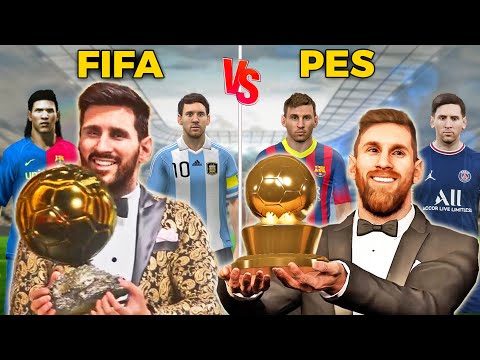 Lionel Messi evolution - FIFA vs PES [2006 - 2024] ft. Ballon d'Or ✅ Fujimarupes