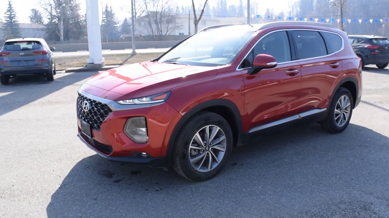 2019 Lava Orange Santa Fe Luxury - YouTube