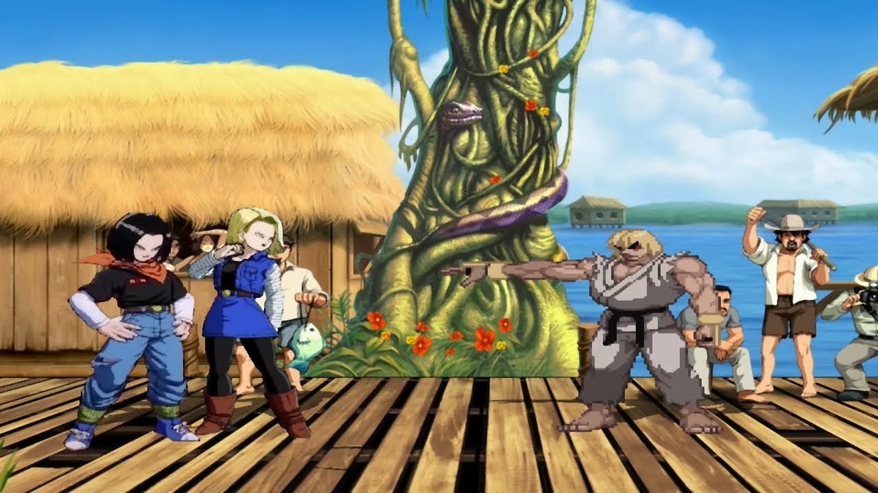 ANDROID 18 vs EVIL KEN - DRAGON BALL vs STREET FIGHTER! - YouTube