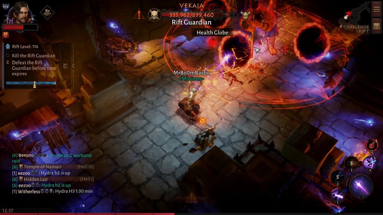 Wizard Challenge Rift 116 With 3900 Combat Rating | Diablo Immortal ...