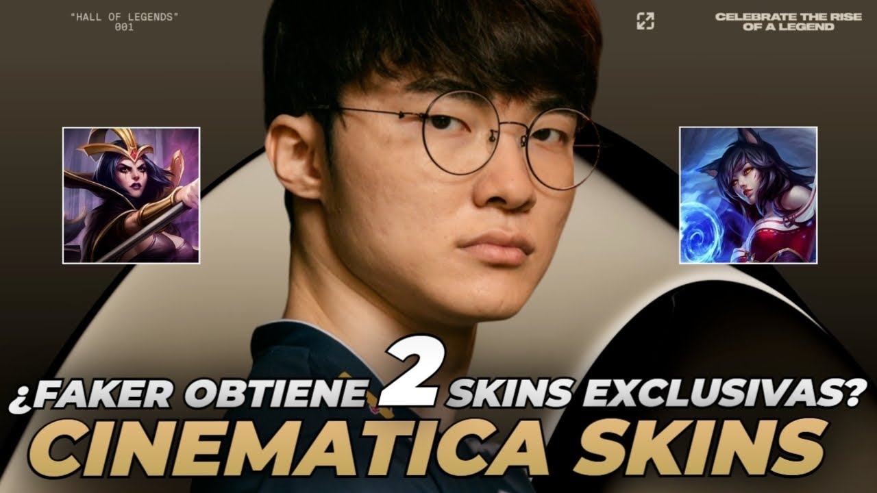 ¿FAKER va a tener 2 SKINS EXCLUSIVAS? 😮 REACCION a la CINEMATICA - YouTube