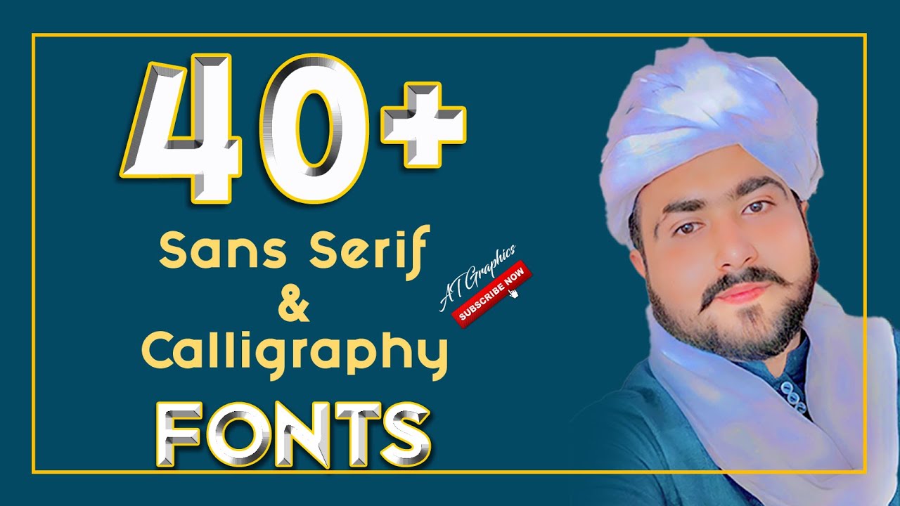 How To Download 40+ Sans Serif & Calligraphy Fonts In Your PC | AT ...