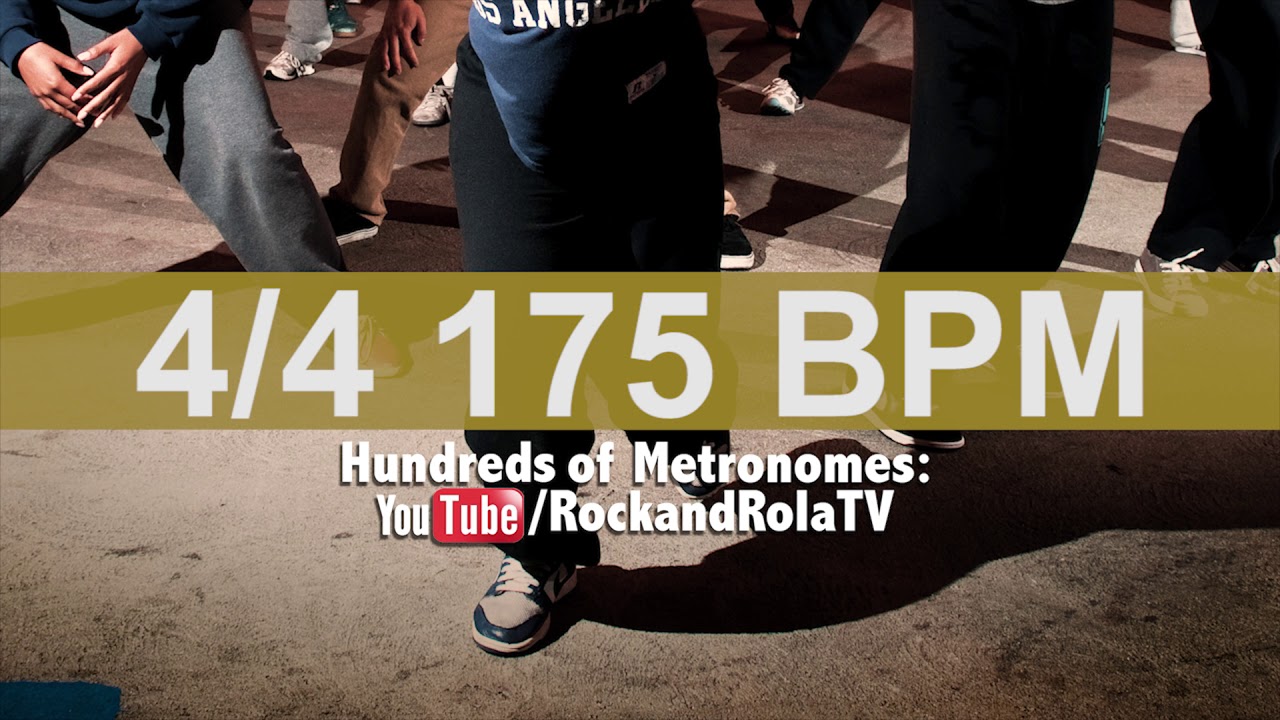 🔴 175 BPM Modern Hip Hop Metronome - YouTube