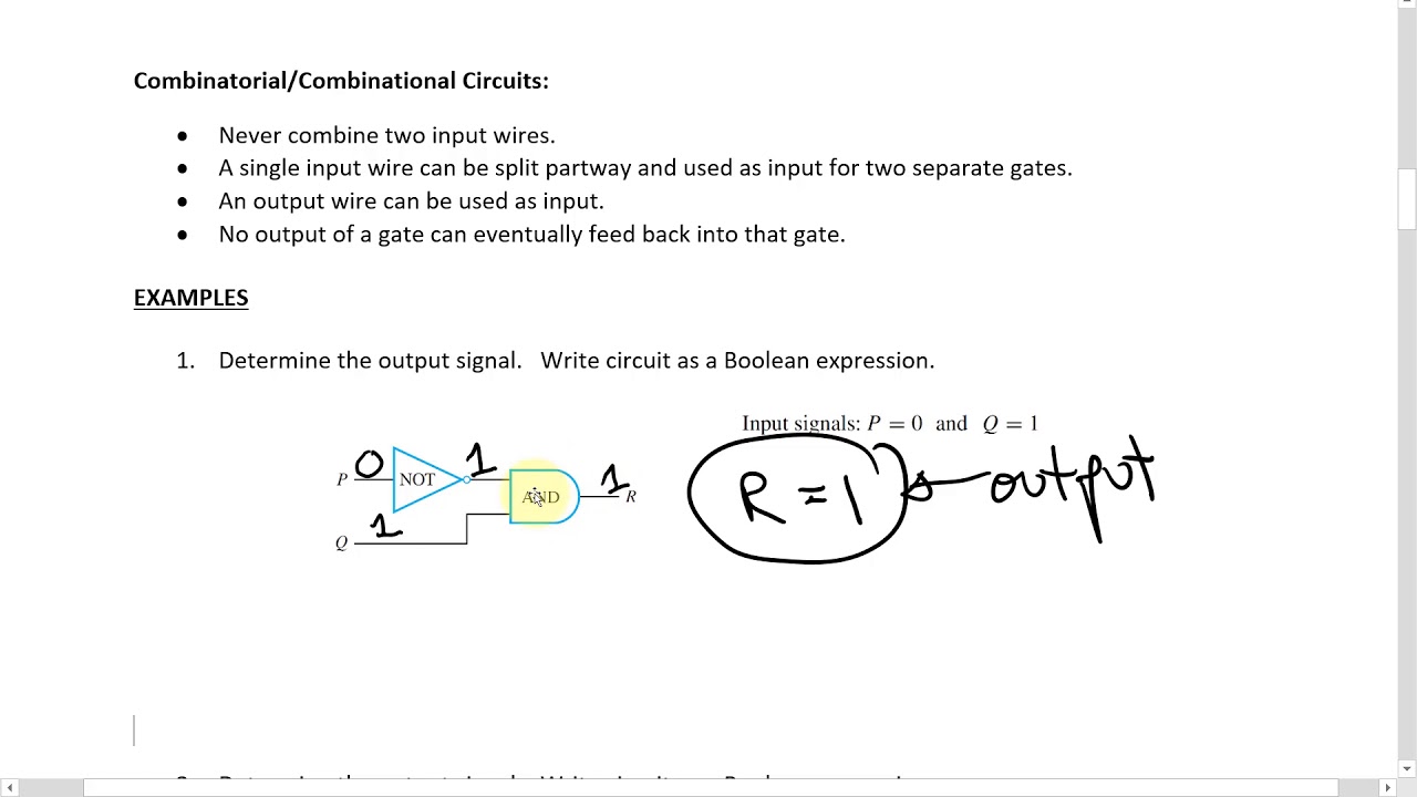 Digital Logic Circuits, Input/Output and Truth Tables - YouTube