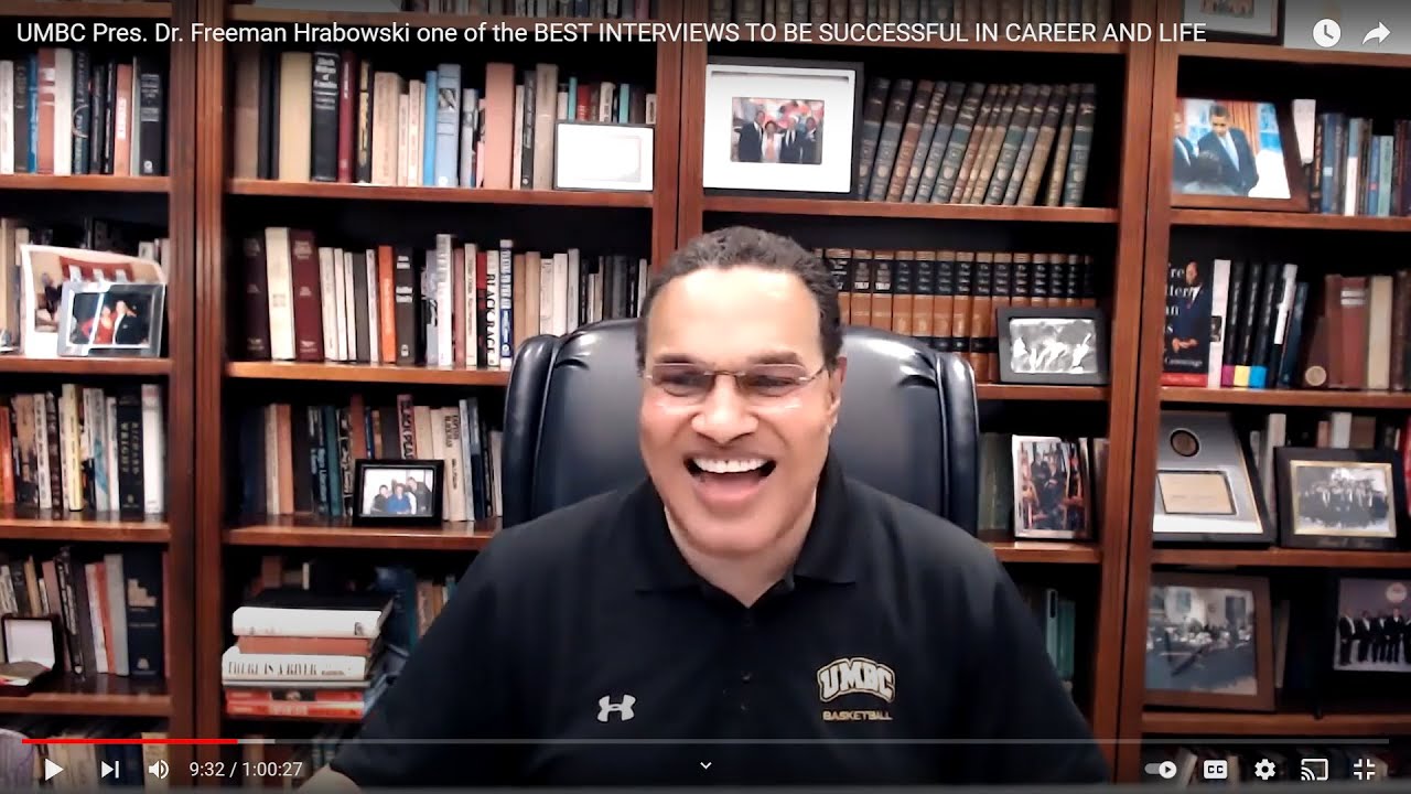 UMBC Pres. Dr. Freeman Hrabowski, Harvard students podcast: HOW TO BE ...