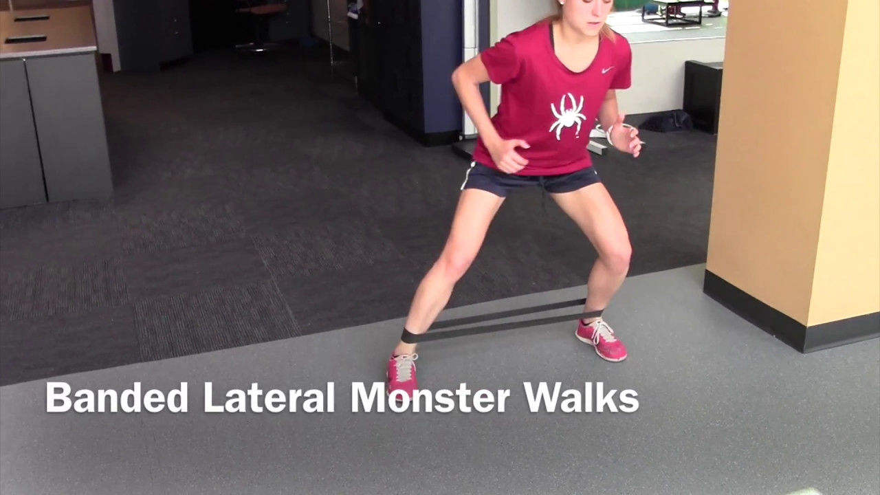 Banded Lateral Monster Walks - YouTube