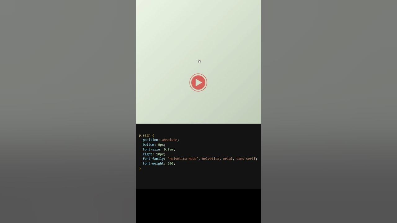 How To Create A Custom Play Button Using Only Html And Css Coding Cssanimation Htmlcss 