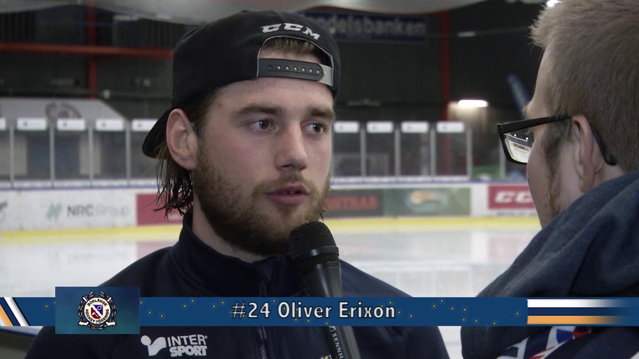 BHFs #19 Markus Nygren och #24 Oliver Erixon efter segern mot Huddinge ...