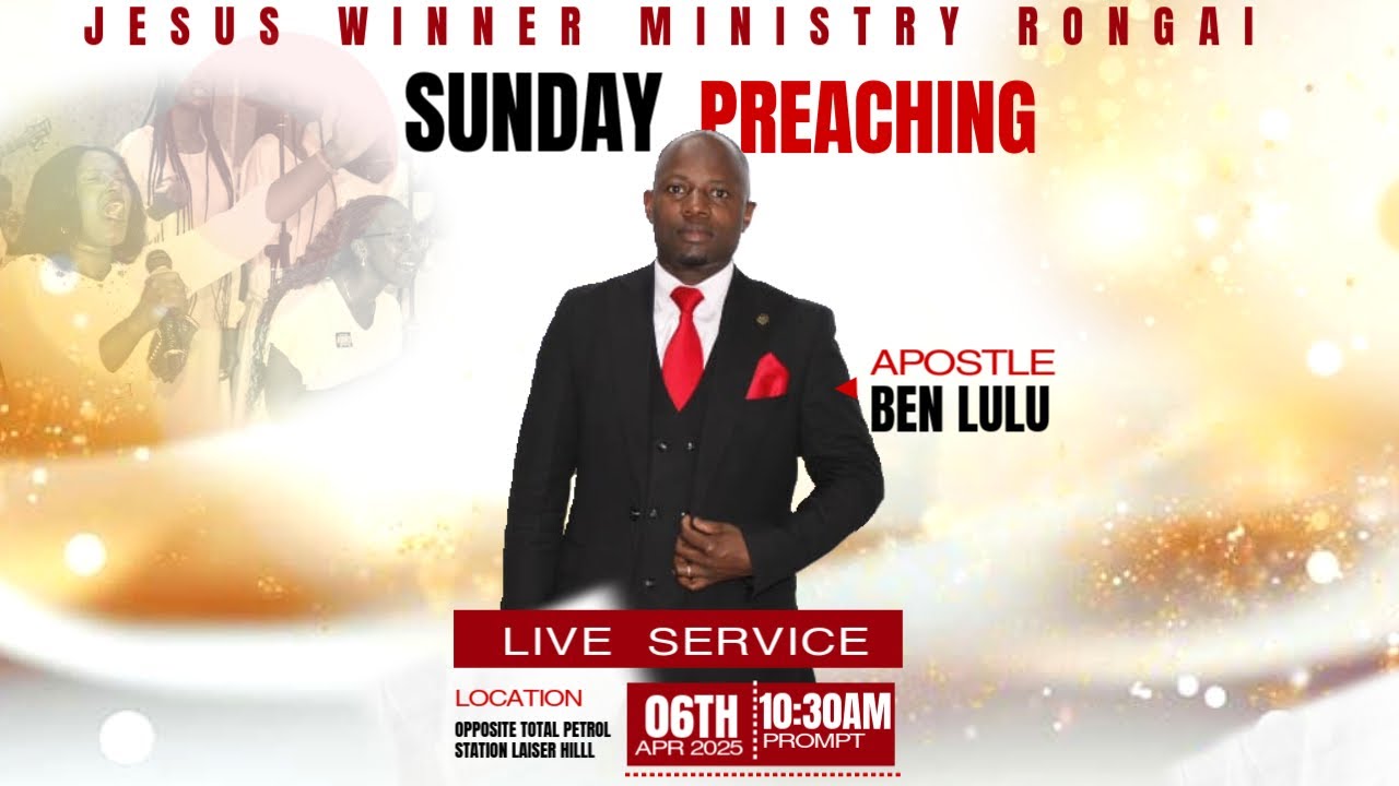 JESUS WINNER MINISTRY RONGAI 06 APR 2025 CHURCH SERVICE PREACHING - YouTube