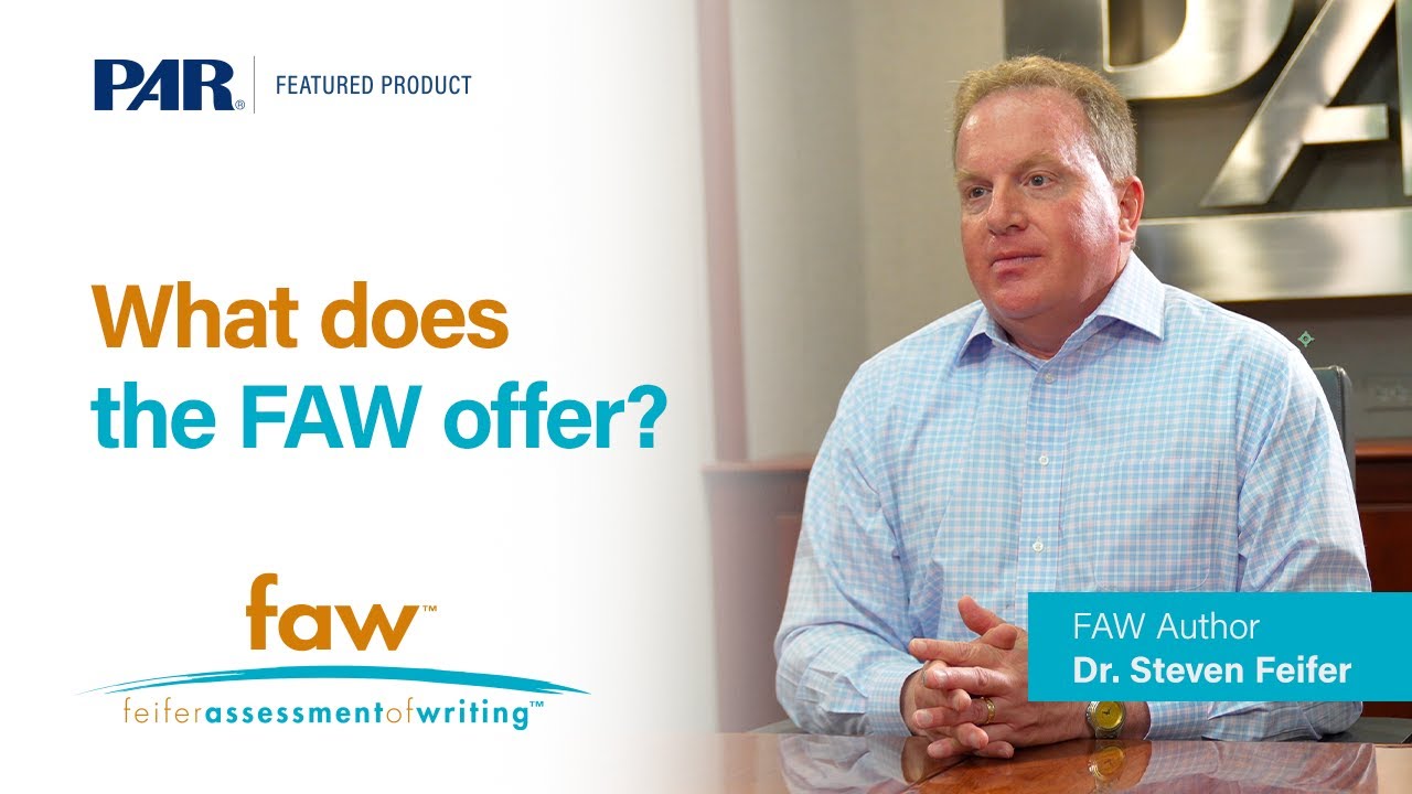 What Does The FAW Offer That Other Writing Tests Do Not? - YouTube