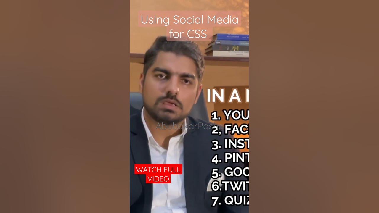 How To Use Social Media For Css Preparation Css Cssinterview Fpsc Jwt Youtube 