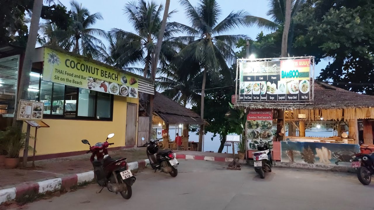 Bamboo Restaurant, Lamai Beach, Samui, Thailand - YouTube