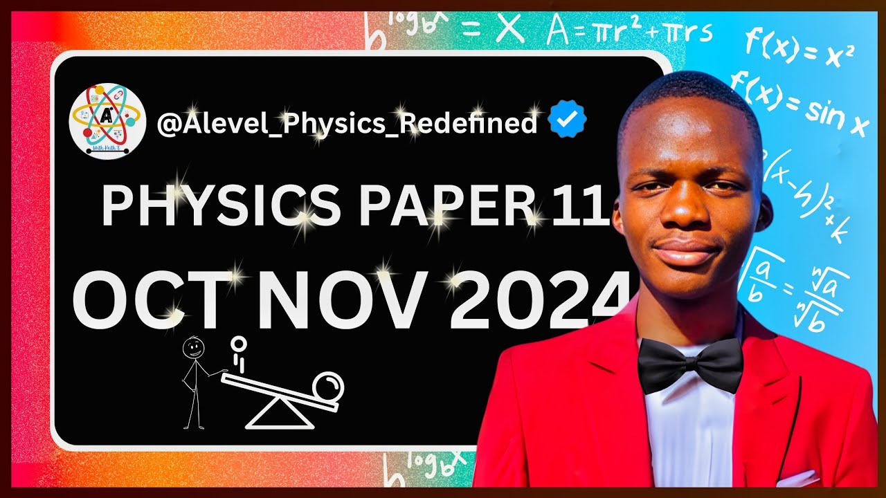 AS LEVEL PHYSICS 9702 PAPER 1 Oct Nov 2024|| Paper 11 || 9702/11/O/N/24 ...