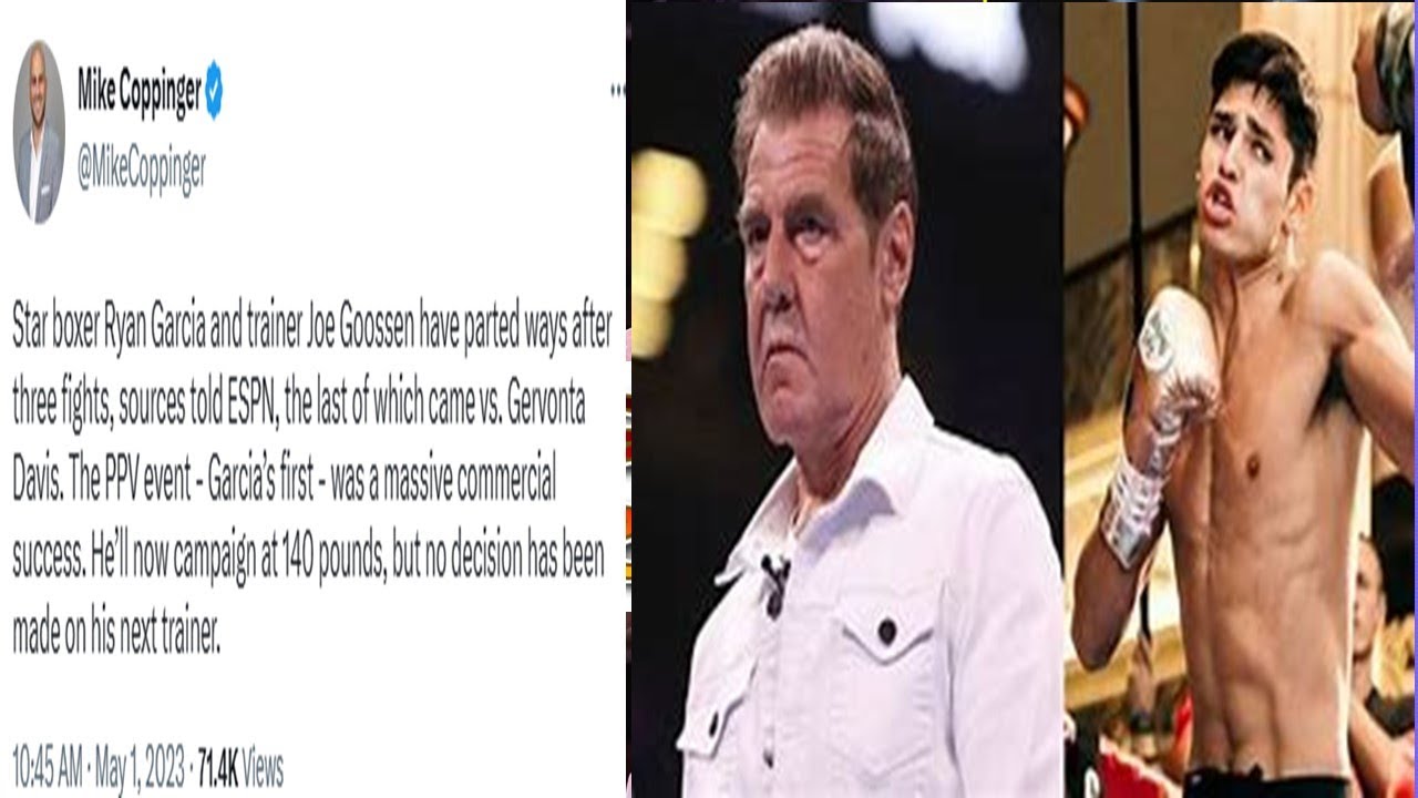 FREE RYAN GARCIA MOVEMENT CONTINUES! JOE GOOSEN FIRED! RYAN TO FIND NEW ...