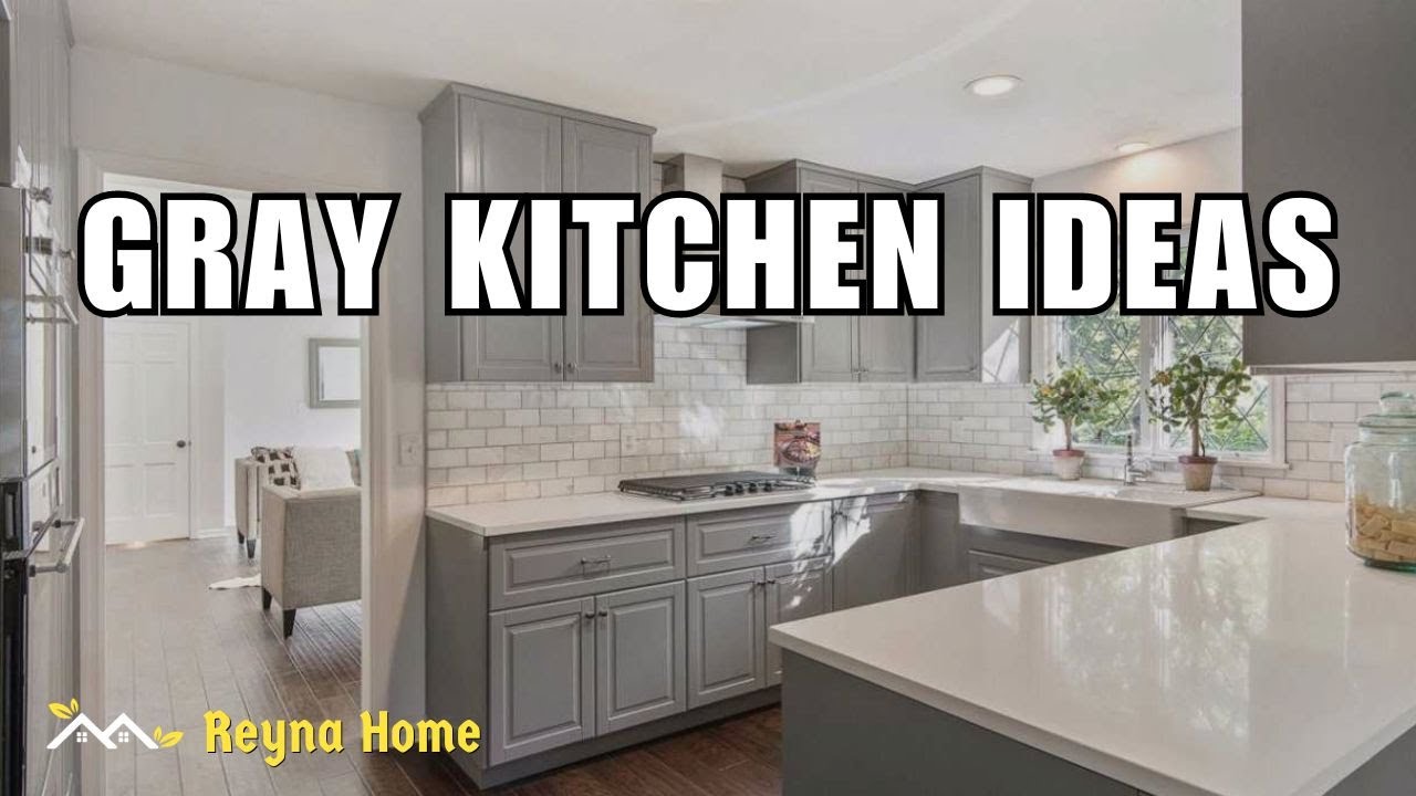 Gray Kitchen Ideas for Timeless Space - YouTube