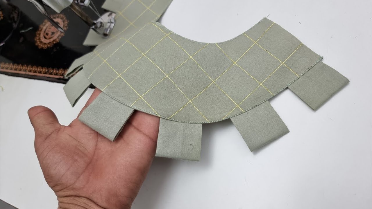 Beautiful and Elegant Anchor Thread Neck Design Cutting and Stitching ...