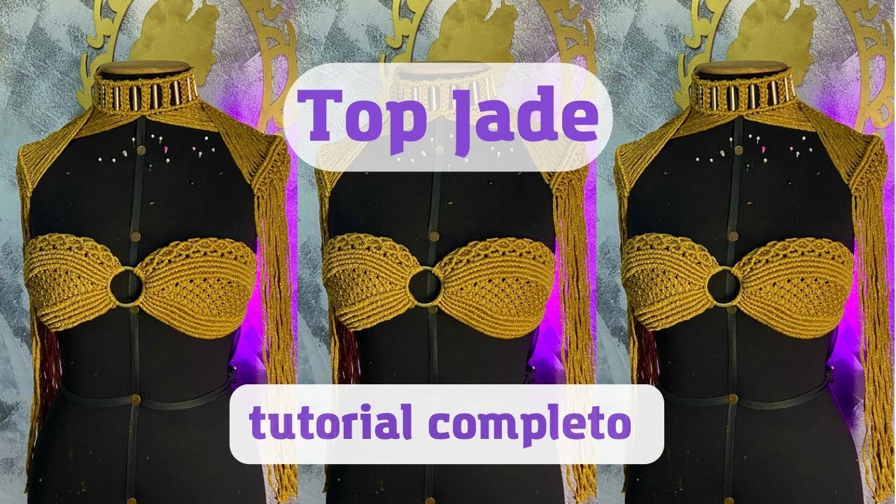 Top Jade | Top cropped macramê | #carnaval2024 #macrame # ...