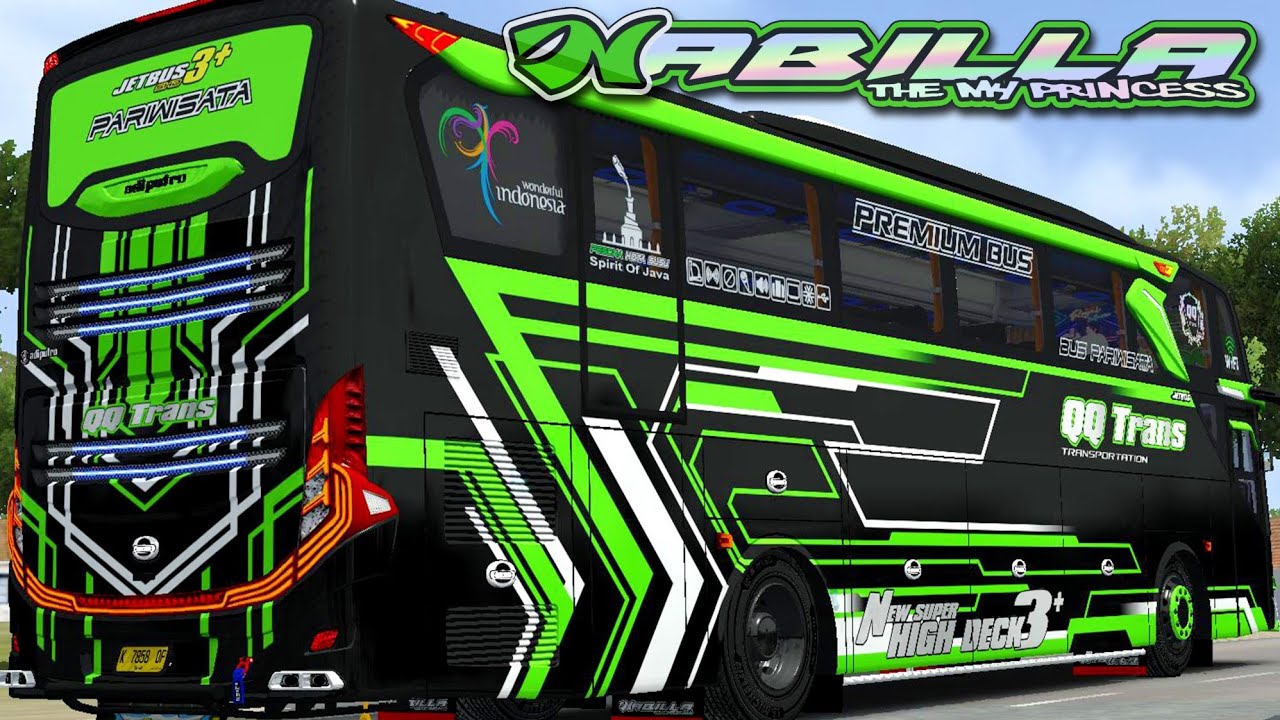 QQ Trans Nabilla. Livery Mod JB3 topi tipis ASXFM. Bussid - YouTube