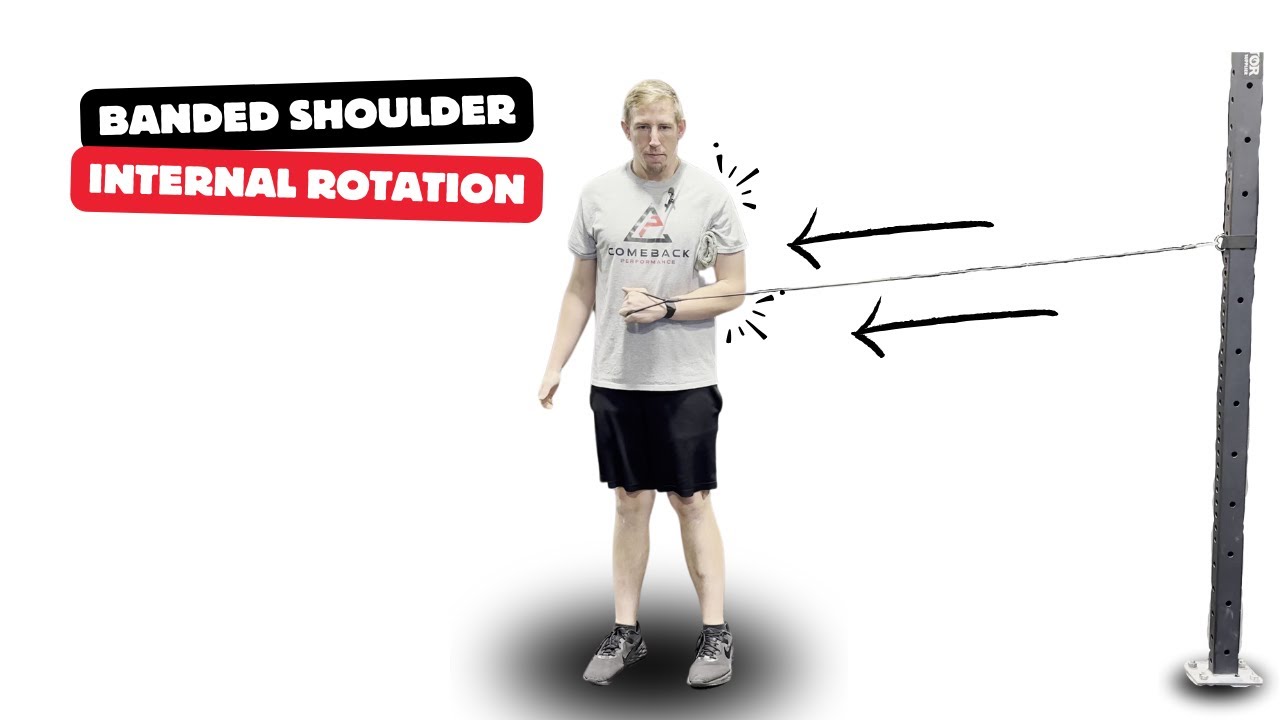 Banded Shoulder Internal Rotation - YouTube