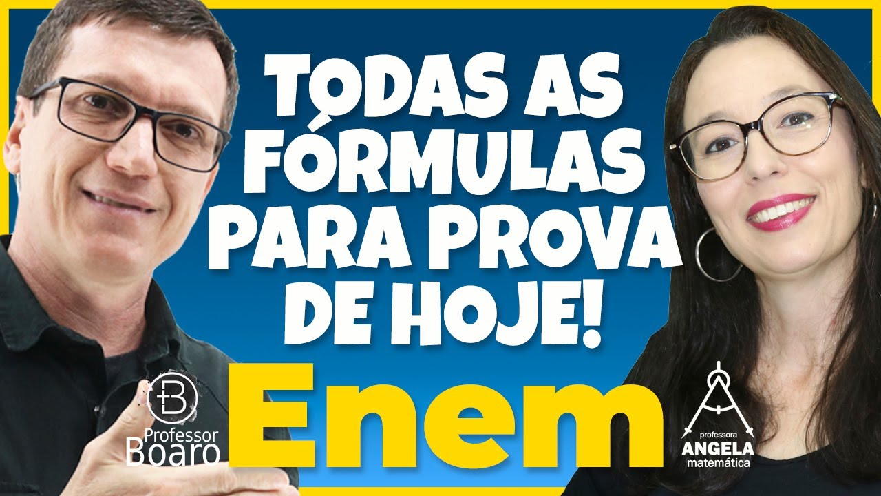 TODAS as FÓRMULAS para a PROVA do ENEM de HOJE | ENEM 2022 - MEGA ...