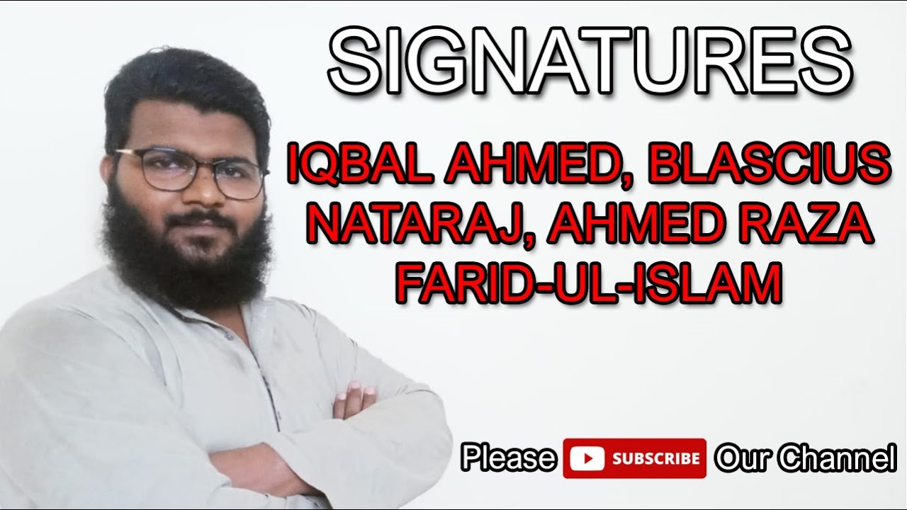 Signature | Different Names | Muhammad Ayaz Signature Expert # ...