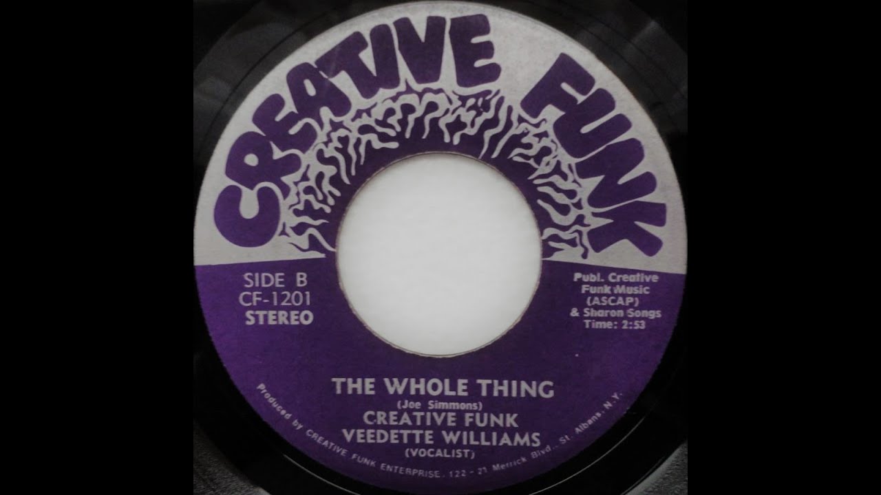 Creative Funk Vedette Williams - The Whole Groove *Creative Funk ...
